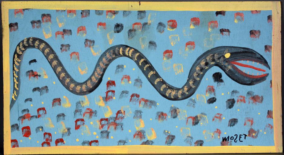 Mose Tolliver. Snake. (#0670) on Nov 13, 2022 | Slotin Folk Art in GA