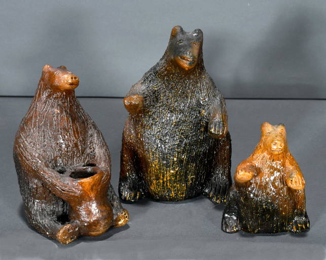 Louise Goodman. Three Pottery Bears. (#0548) on Feb 12, 2023 | Slotin ...