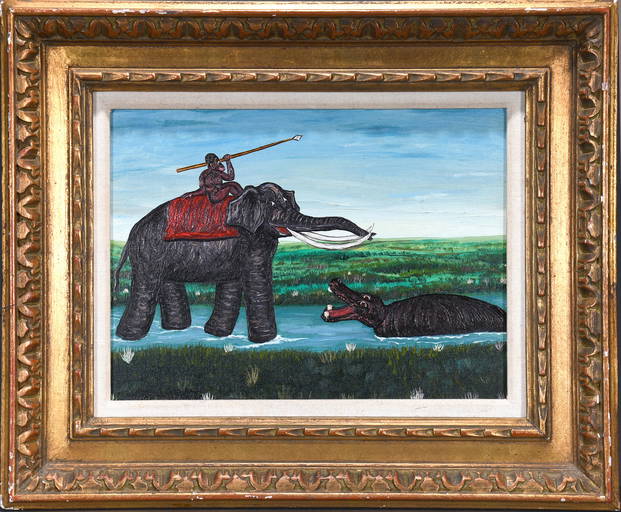 Victor Joseph Gatto. Elephant And Hippo.