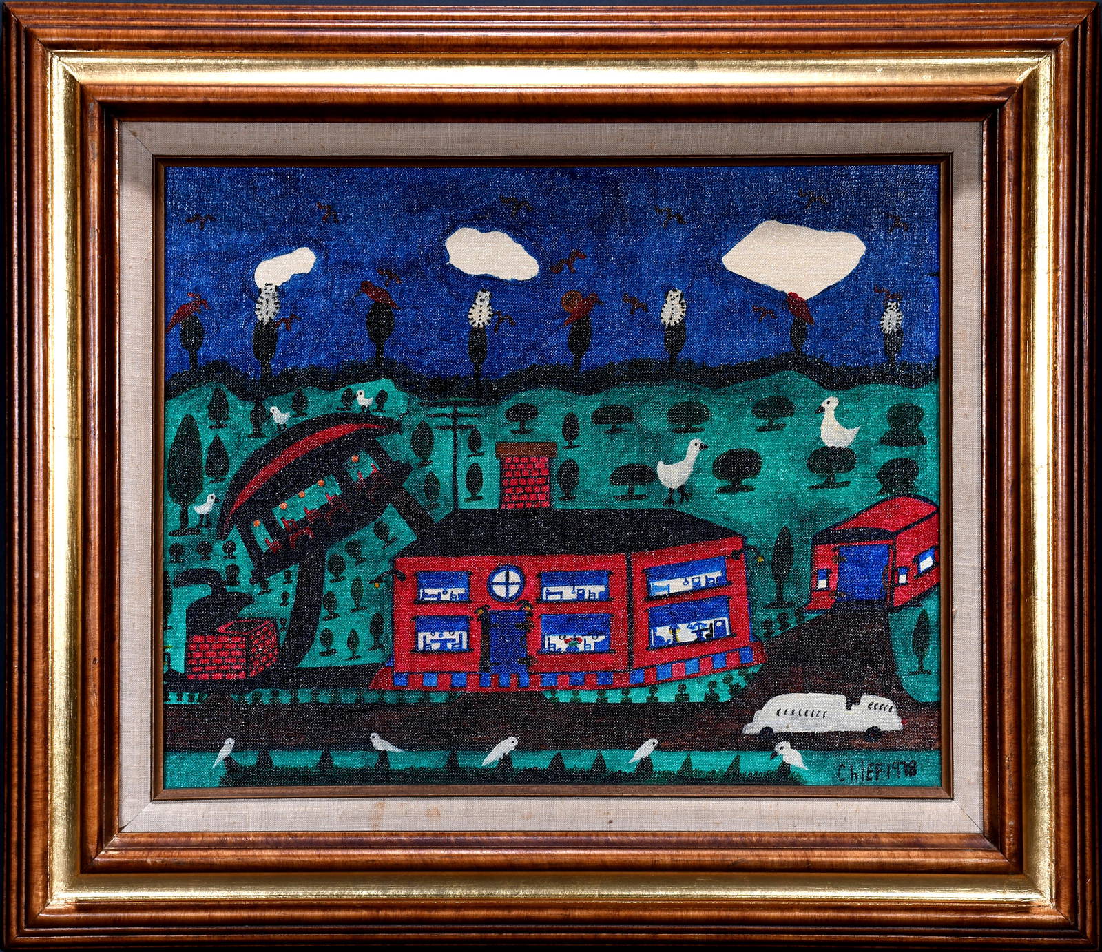 Chief Wiley. 10 White Birds. (#0307) on Apr 22, 2023 | Slotin Folk Art ...