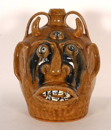 Randy Tobias. Three Eyed Devil Jug.