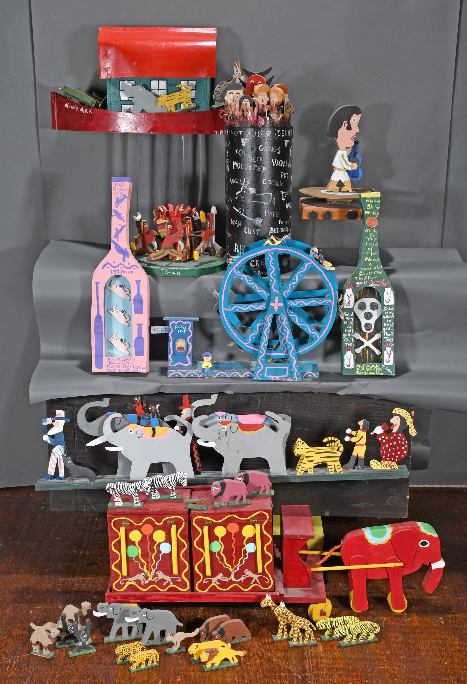 Tubby Brown. Group Lot Of Nine. Auction