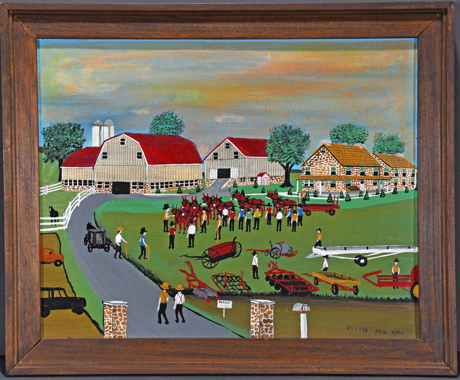 Ben King. Amish Farm Equipment Auction. Auction