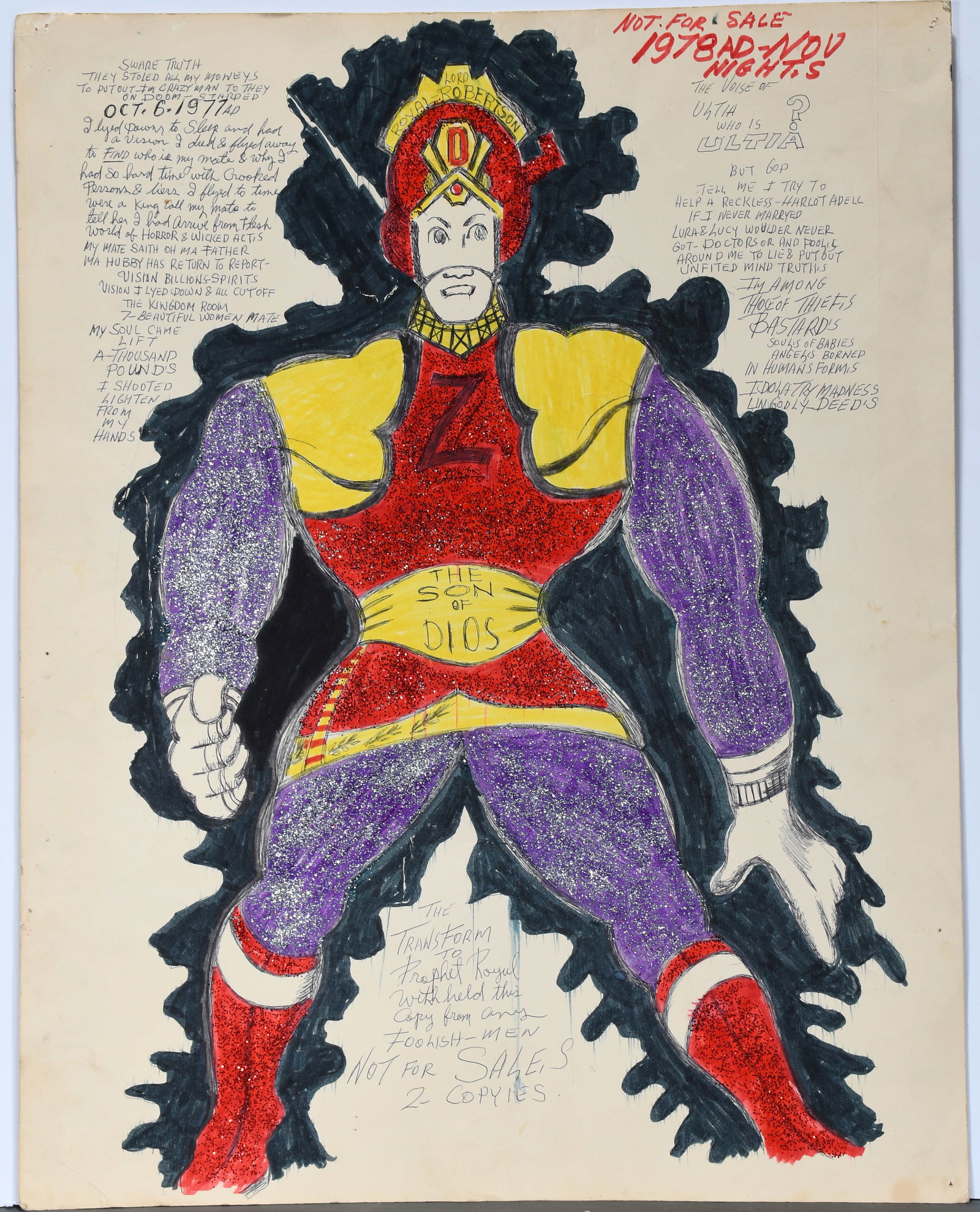 Prophet Royal Robertson. The Son Of Dios. Auction