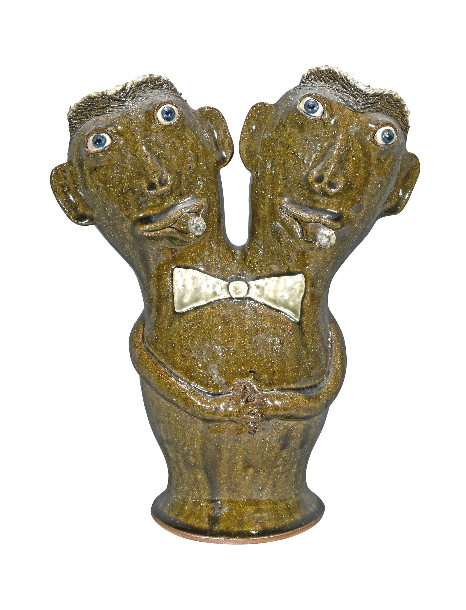 Kale Pottery Conjoined Twins. Auction