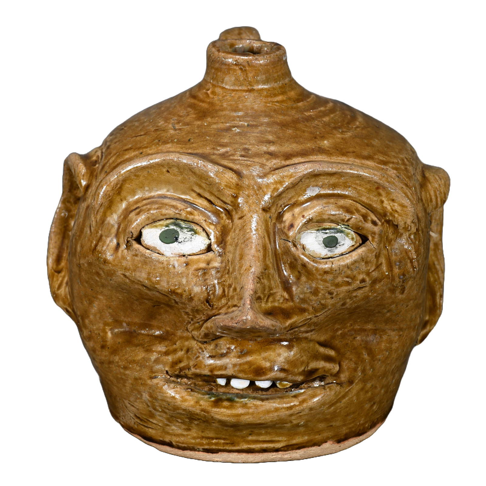 Reggie Meaders. Nosey Face Jug. Auction
