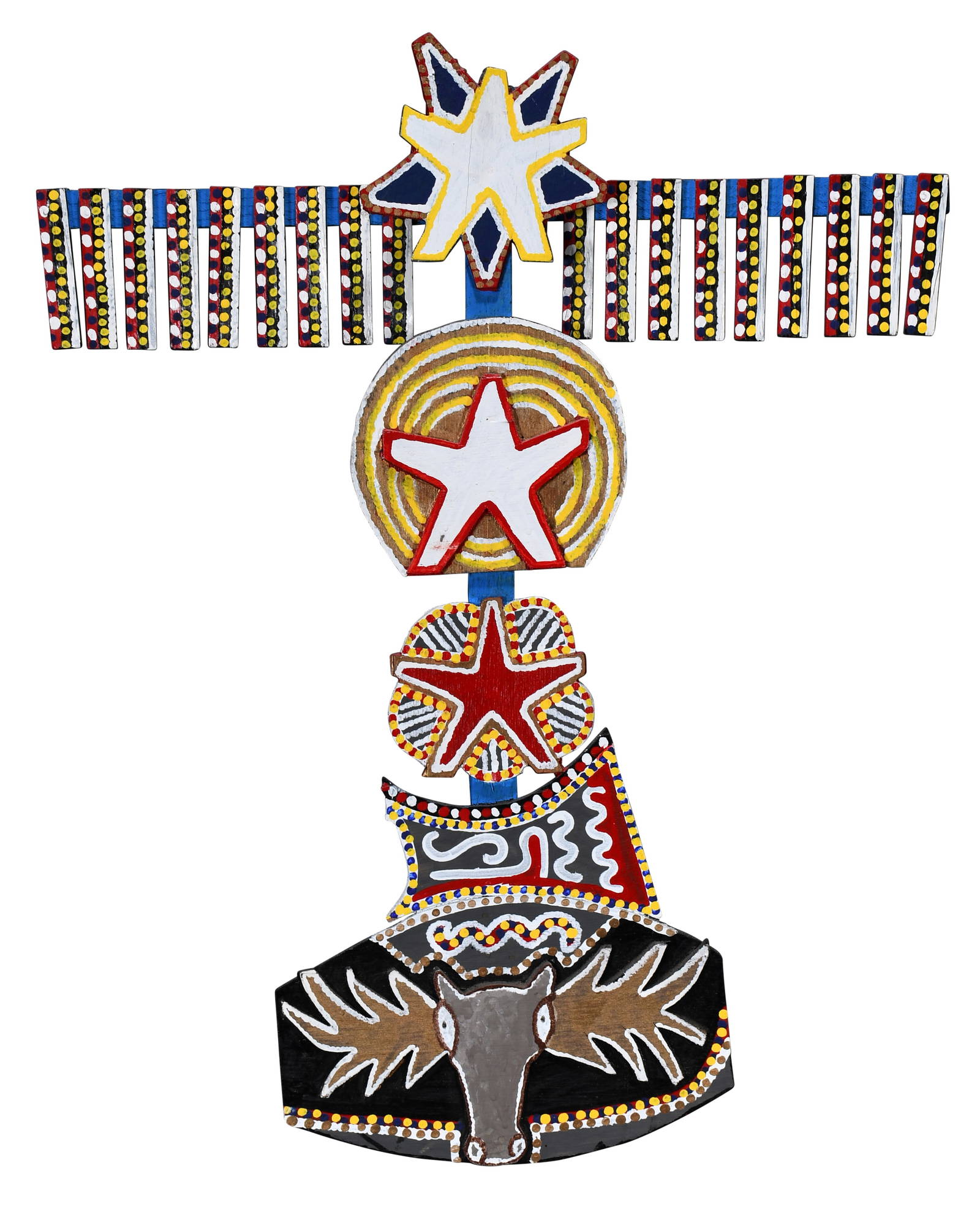 James Harold Jennings. Stars & Moose Totem. Auction