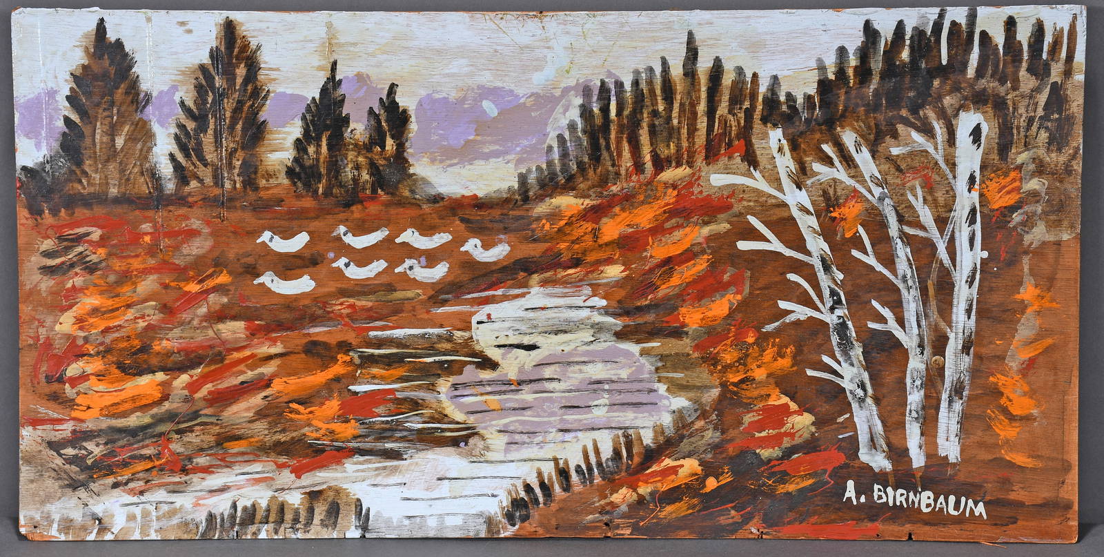 Aaron Birnbaum. Autumn Scene. Auction