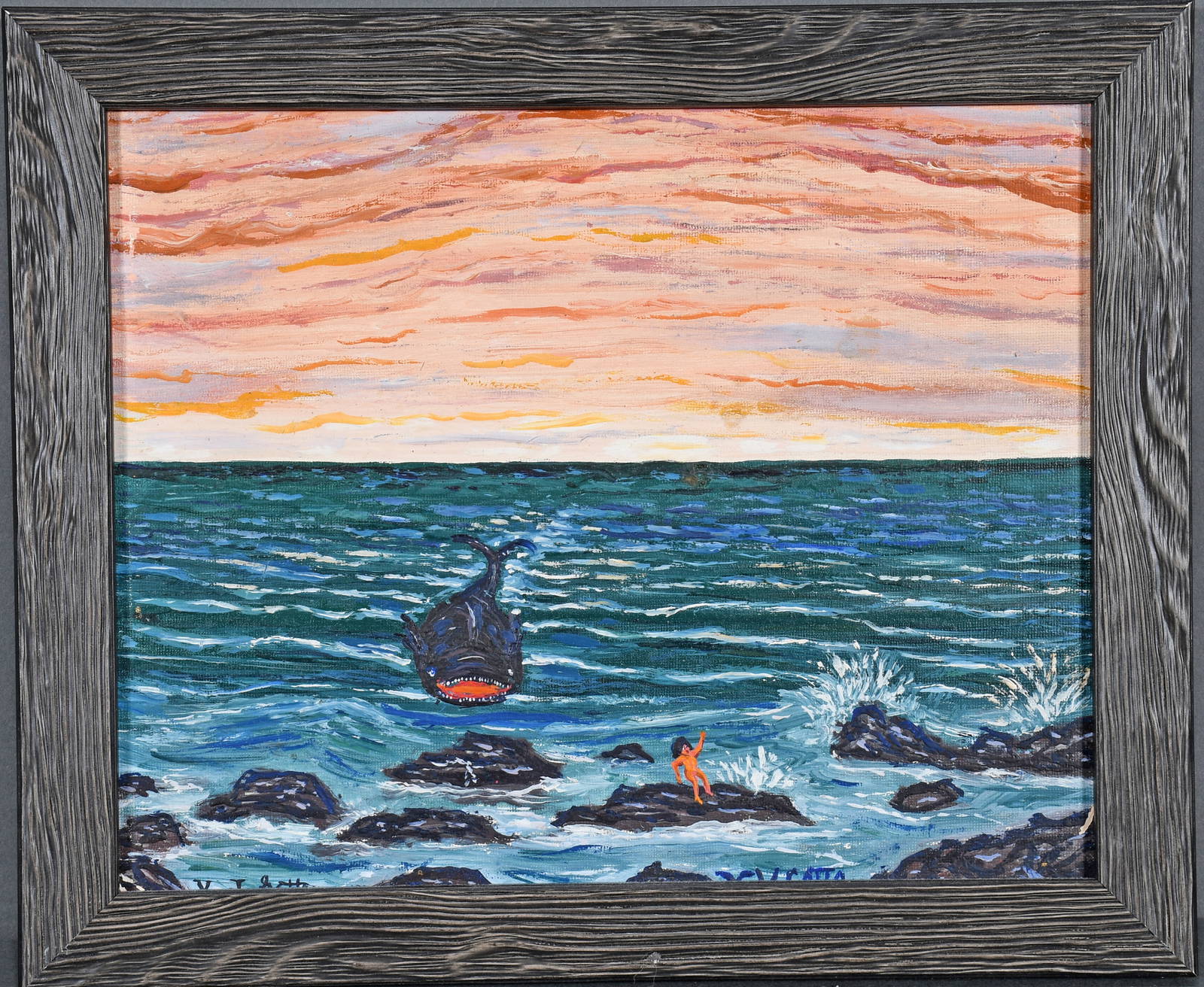 Victor Joseph Gatto. Jonah & The Whale. Auction