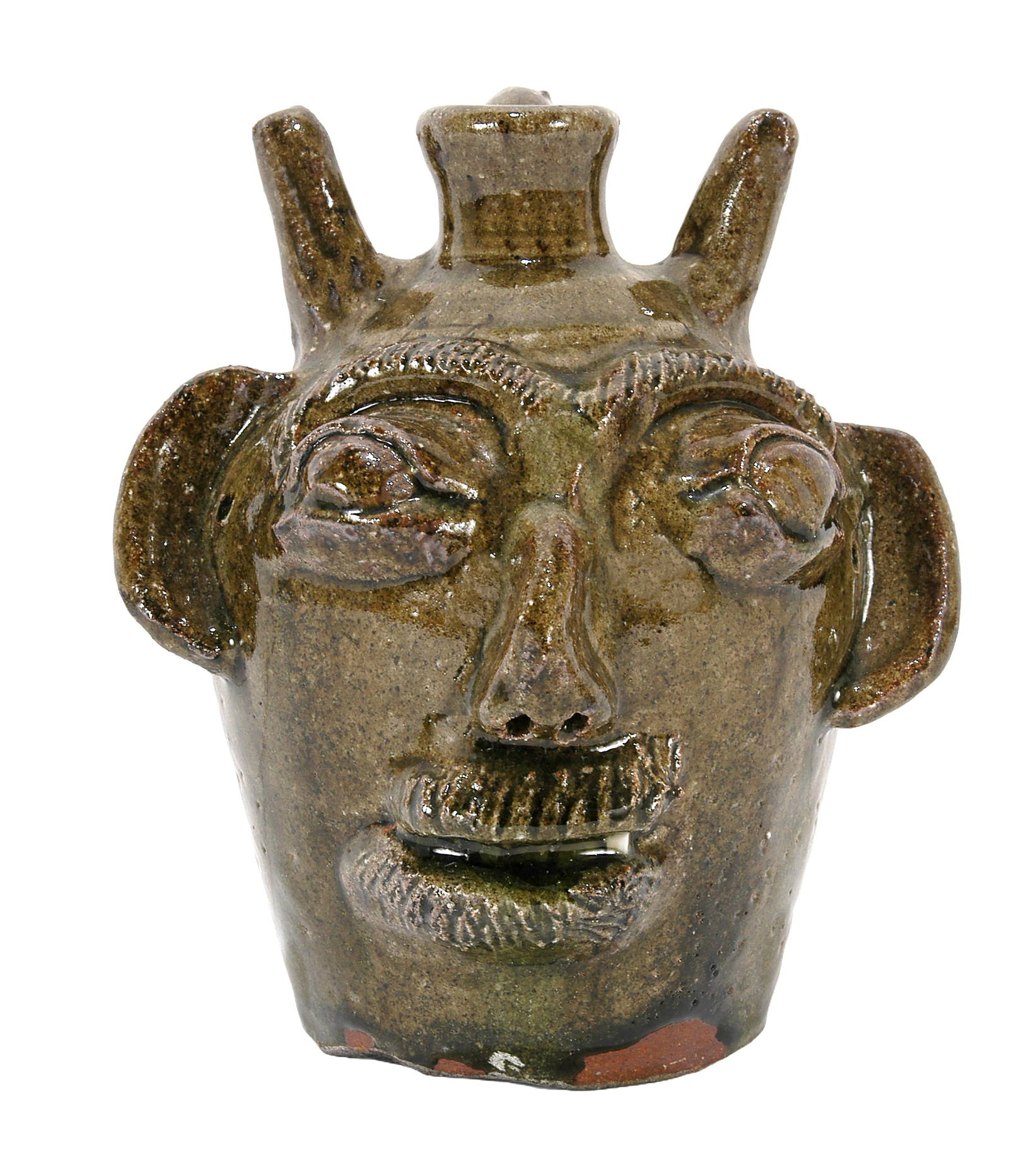 B.b. Craig. Devil Face Jug. Auction