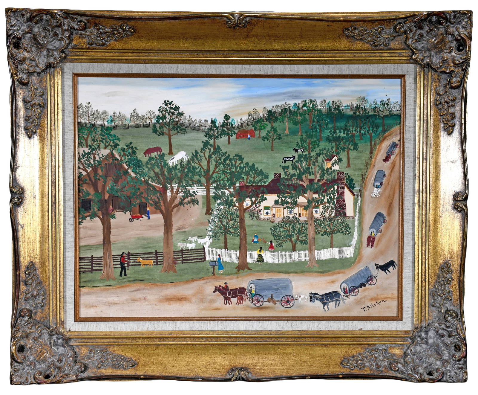 Tella Kitchen. A Visit From The Gypsys - Independence Indiana. Auction