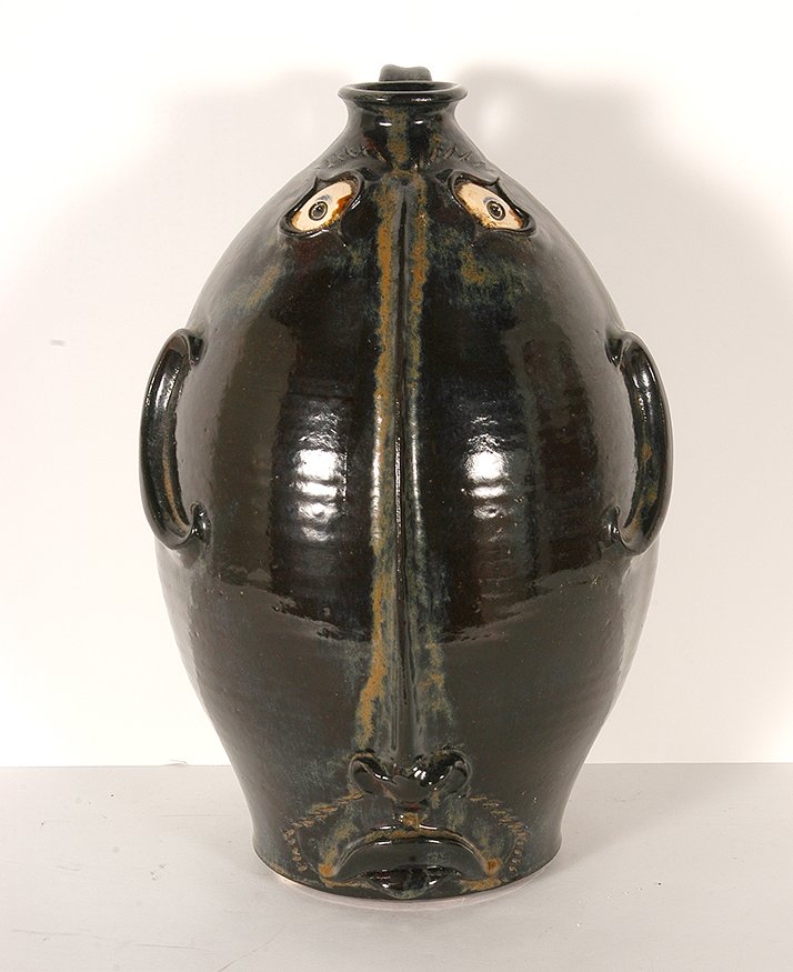 Roger Corn. Long Nose Face Jug.