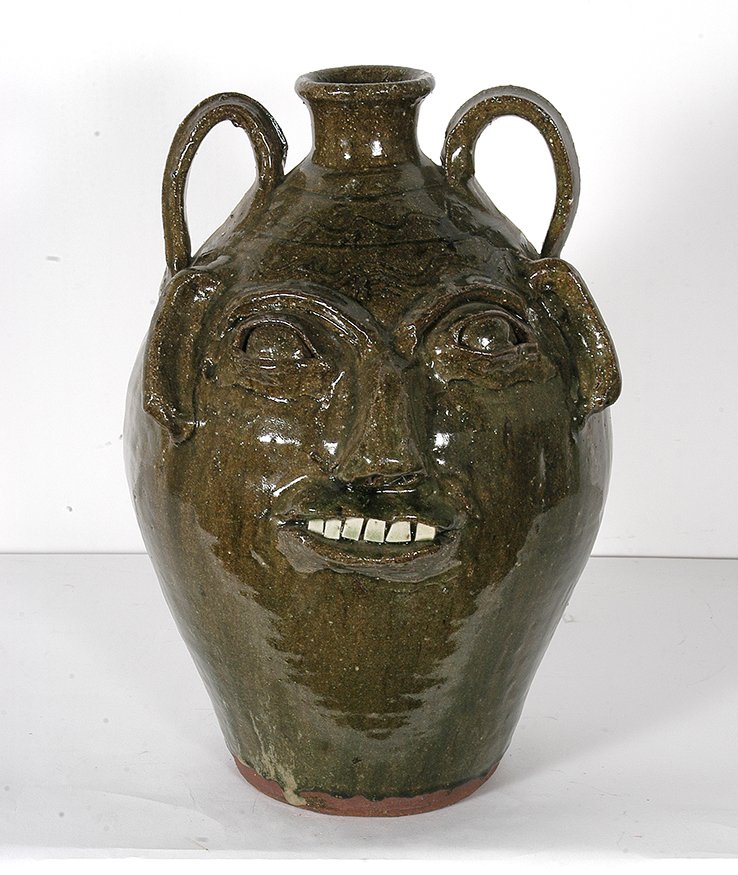 B.B. Craig. 3 Gallon Face Jug. - Nov 09, 2013 | Slotin Folk Art in GA