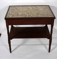 Cigar Band Decoupage. End Table. - Nov 10, 2013 | Slotin Folk Art in GA