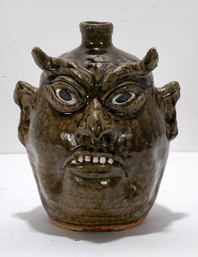 Lanier Meaders. Devil Face Jug - Apr 26, 2014 | Slotin Folk Art in GA