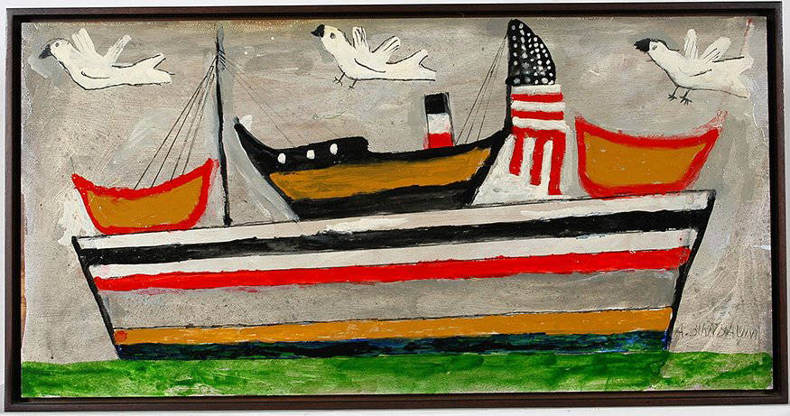 Aaron Birnbaum. American Steamer With Doves.