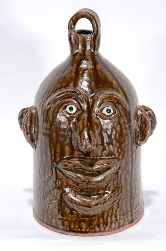 Jessie & Ruby Meaders. Double Face Jug. - Apr 30, 2016 | Slotin Folk Art in GA