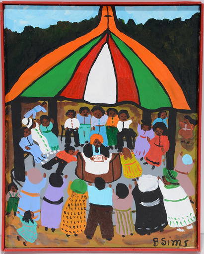 Bernice Sims. Tent Revival. - Apr 30, 2016 | Slotin Folk Art in GA