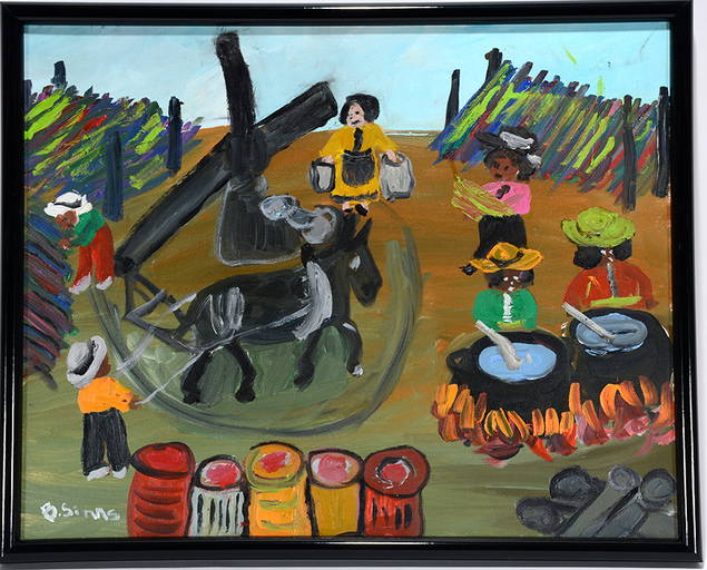 Bernice Sims. Sugar Cane Grinding. - Nov 12, 2016 | Slotin Folk Art in GA