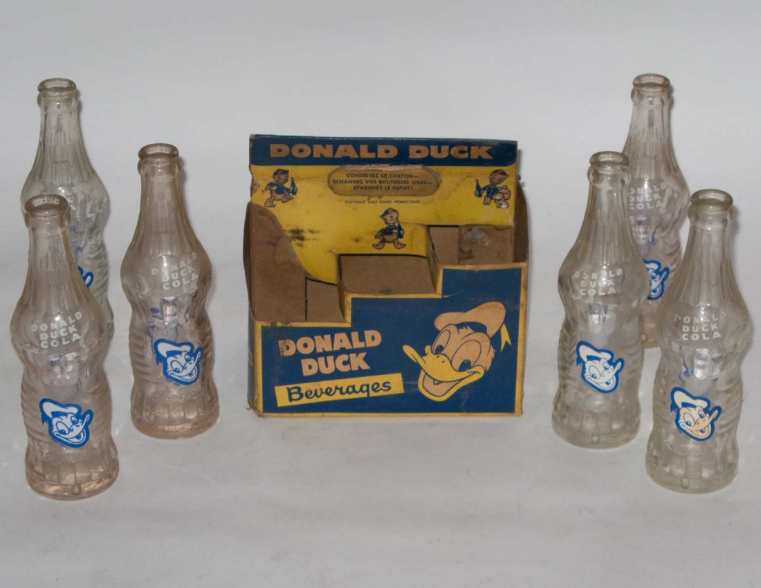 Donald Duck Cola 6 Pack Carton & Bottles