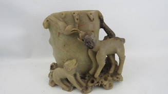 Old Soapstone Inkwell - Mar 25, 2017 | Pennington Antiques ...