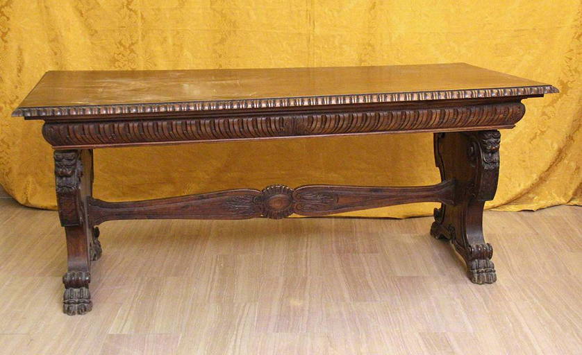 Tavolo Scrivania Stile Rinascimento