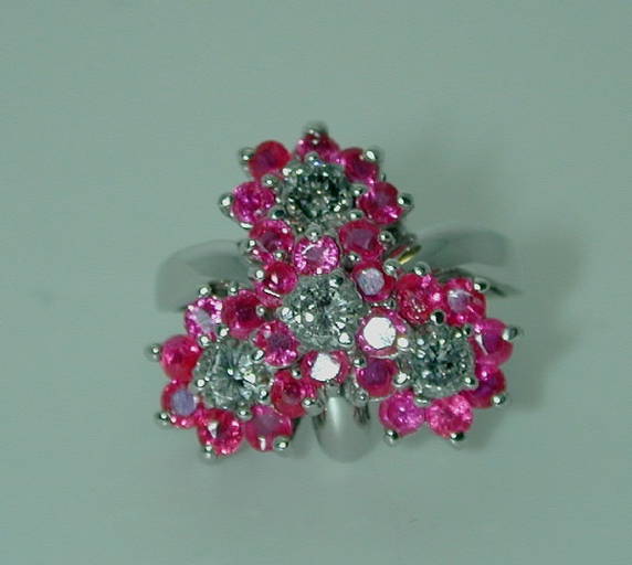 3016: 3 CT DIA AND RUBY 14K 7GR - Dec 12, 2004 | Diamond Studio in CA