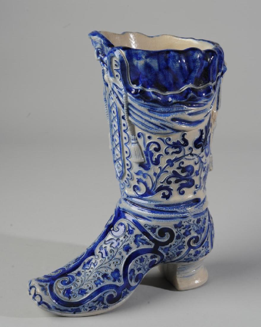 German Westerwald Stoneware Boot Stein