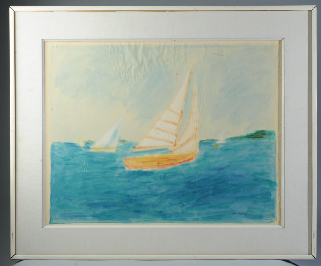 Watercolor on Paper Signed Anderson