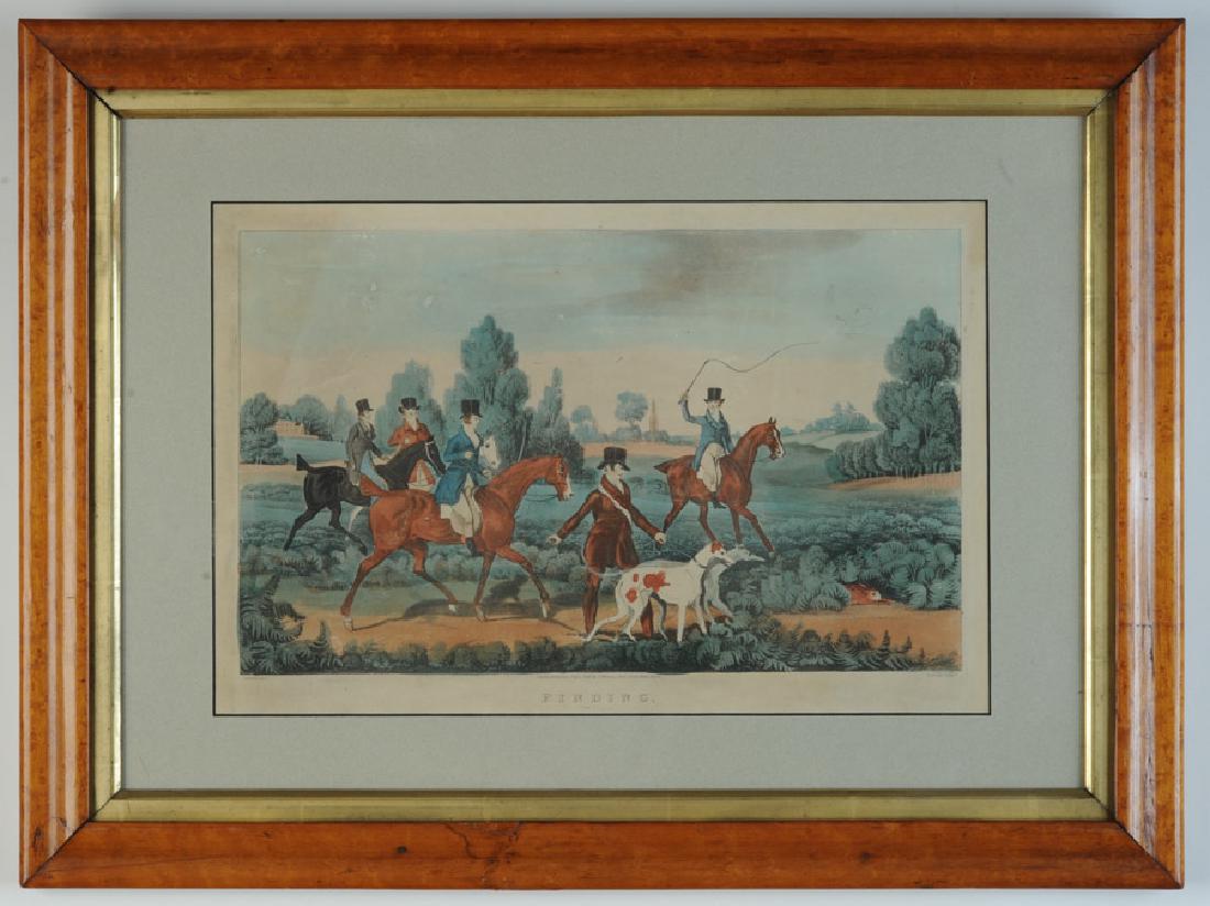 Antique Hand Colored Etching After James Pollard