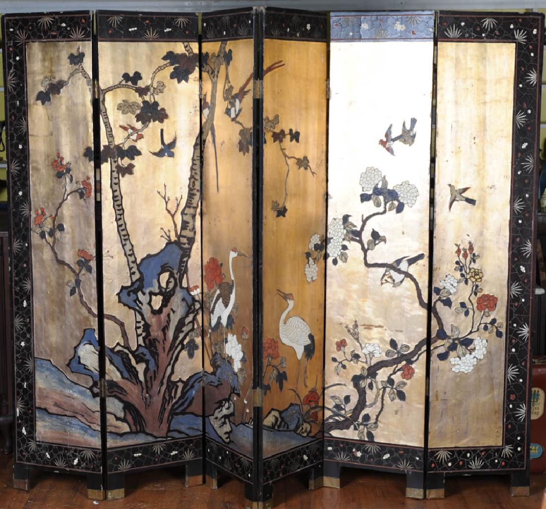 Chinese Six-Panel Coromandel Screen