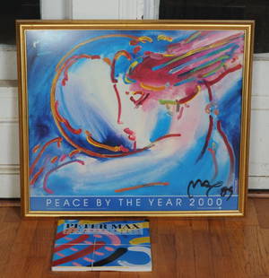 Peter Max "peace By The Year 2000" Litho. Poster