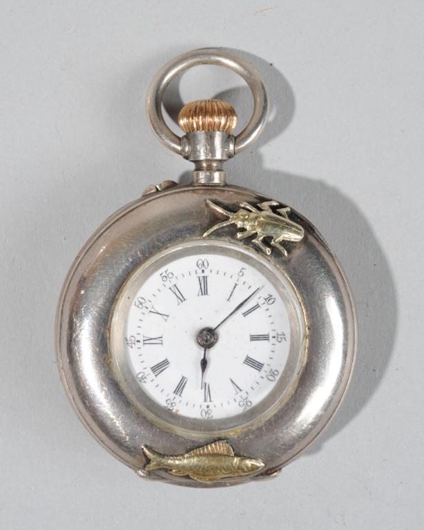 Alphonse Matile Geneva Mixed Metals Pocket Watch