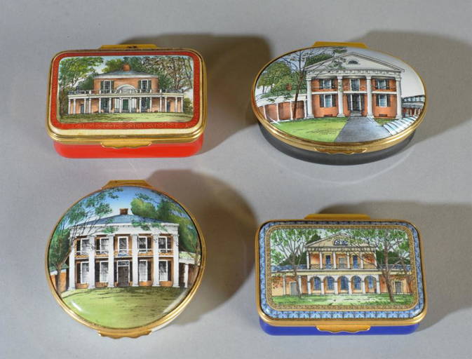 4 Halcyon Days Enamel Boxes Uva Lawn Society