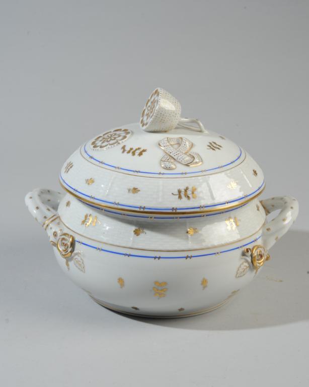 Herend Batthyany Blue Soup Tureen