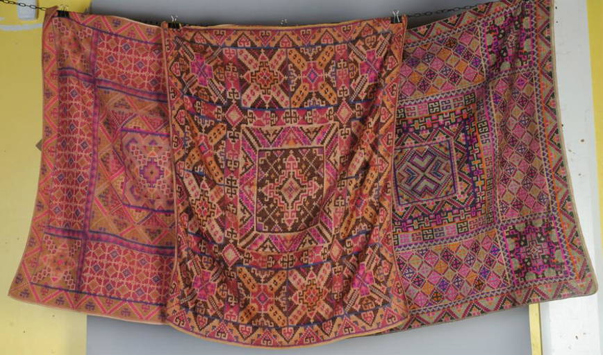 3 Vintage Jolo Pis Siyabit Textiles, Philippines