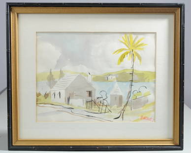 Alfred Birdsey (1912 1996) Usa, Watercolor