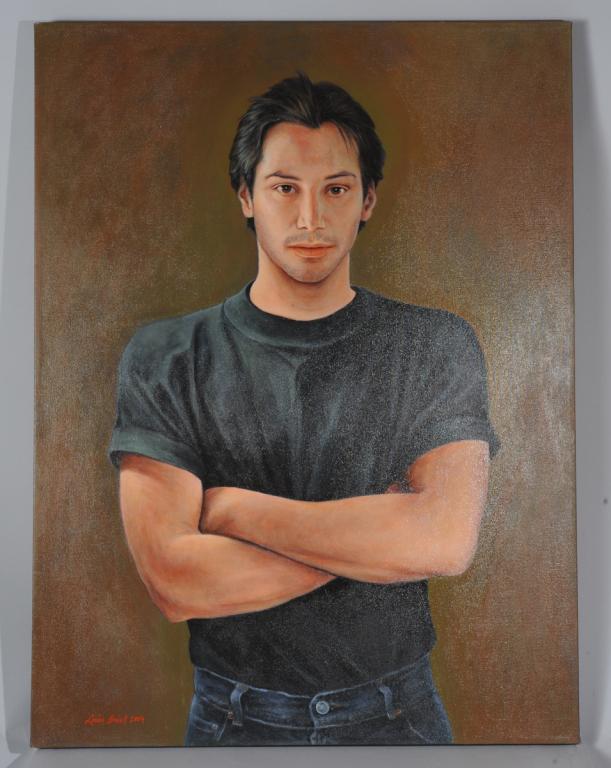 Portrait, Keanu Reeves by Louis Briel (1945-2021) - Aug 13, 2022 ...