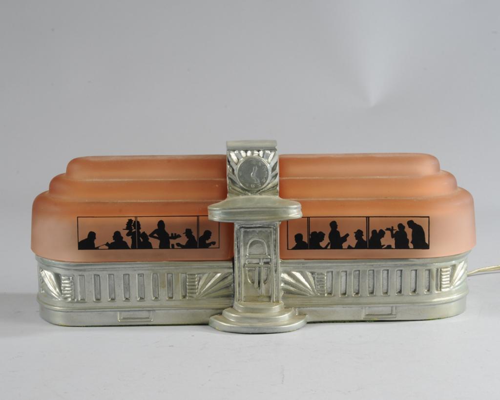 Vintage Art Deco Diner Lamp