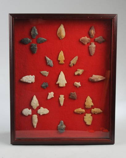 Mounted Arrowhead Collection - Dec 19, 2022 | Hilliard & Co. in VA