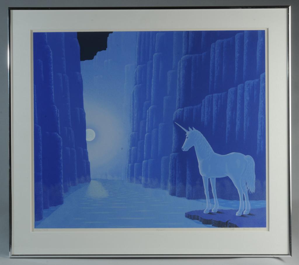 Jonathan Meader (ascian) Serigraph, Unicorn