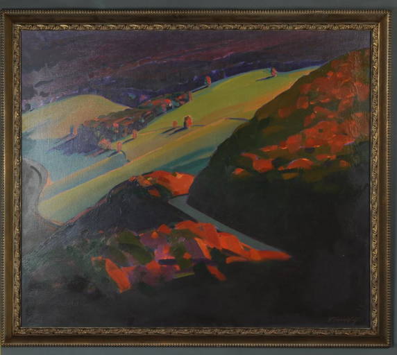 Large Landscape Painting By Steve Wolf