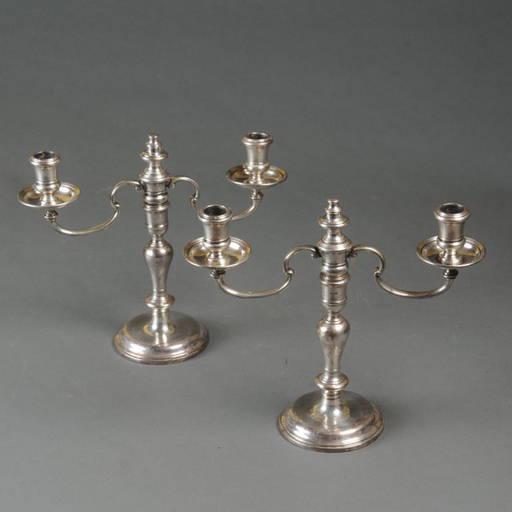 Ensko Sterling Silver Candelabra Pair