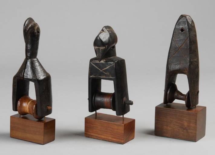 Ex Thomas Mcnemar, 3 West African Heddle Pulley