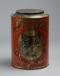 Tiger Chewing Tobacco Tin