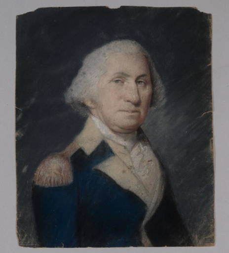 Pastel Portrait Of George Washington, Poss. Sharples