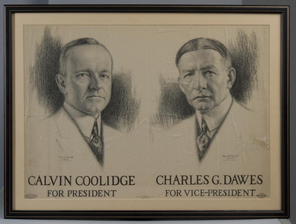 Coolidge - Dawes 1924 Campaign Poster Auction