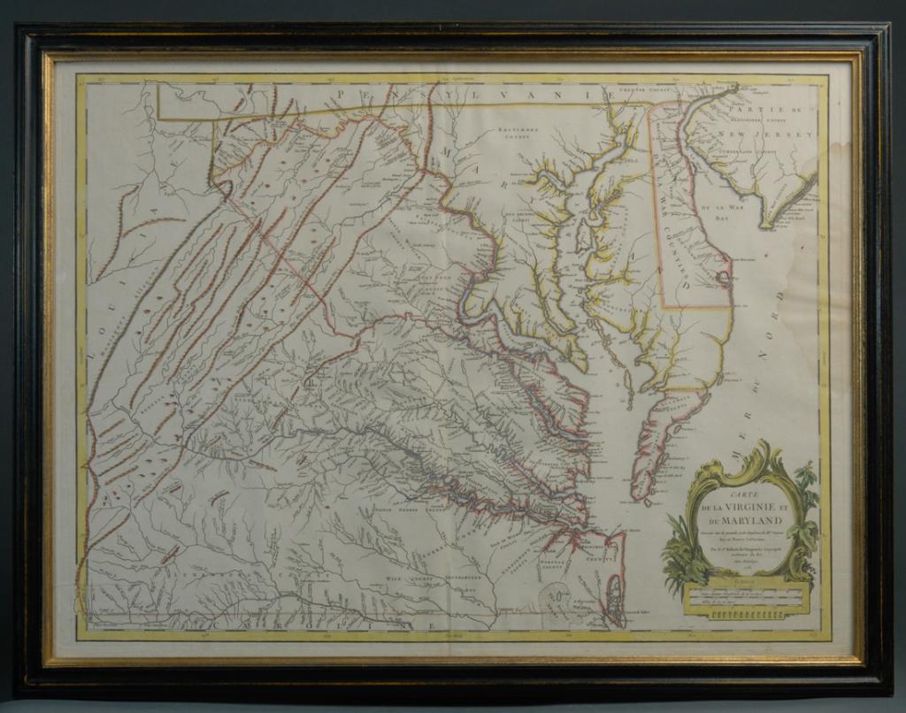 1755 Fry Jefferson Map, French Edition First State