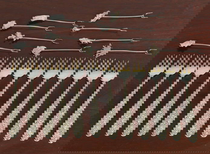 21 Sterling Silver Cocktail Forks