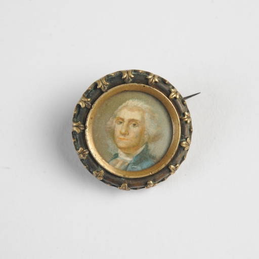 Early 19th C. George Washington Commemorative Portrait Brooch